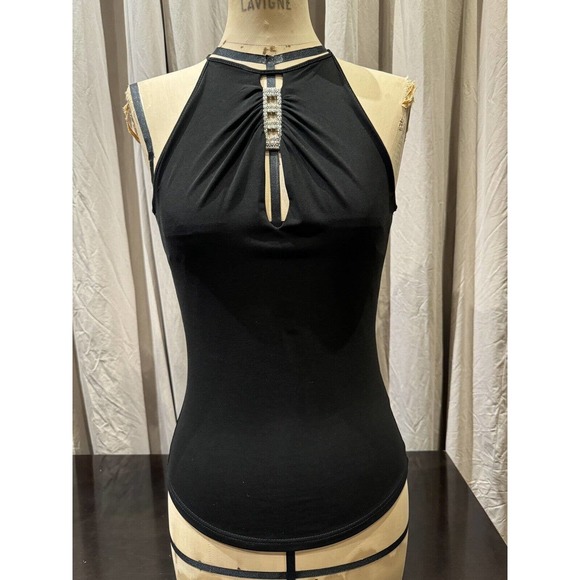 Morgan de Toi | Tops | Vintage Morgan De Toi Y2k Stretch Halter Top ...